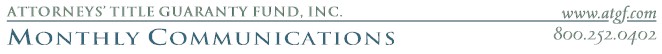 September 2005 Monthly Mailing | Attorneys' Title Guaranty Fund, Inc.